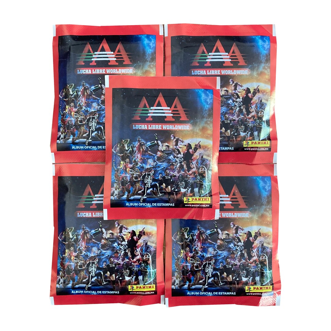 5 Packs of AAA Lucha Libre Worldwide Wrestling Vintage Album Stickers ...