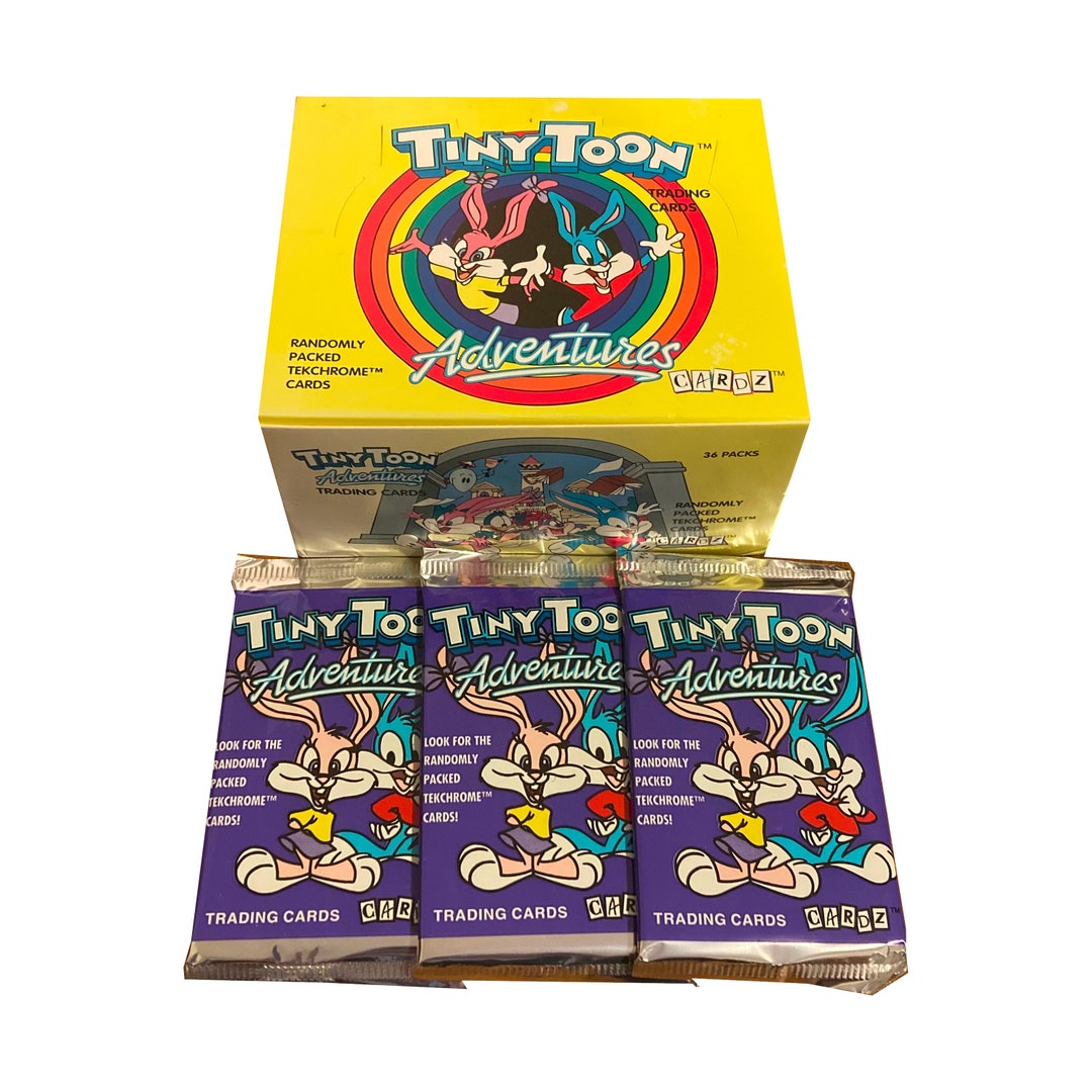 3 Packs of Tiny Toon Adventures Vintage Trading Cards. 8 Cards per Pack. Randomly Inserted ...