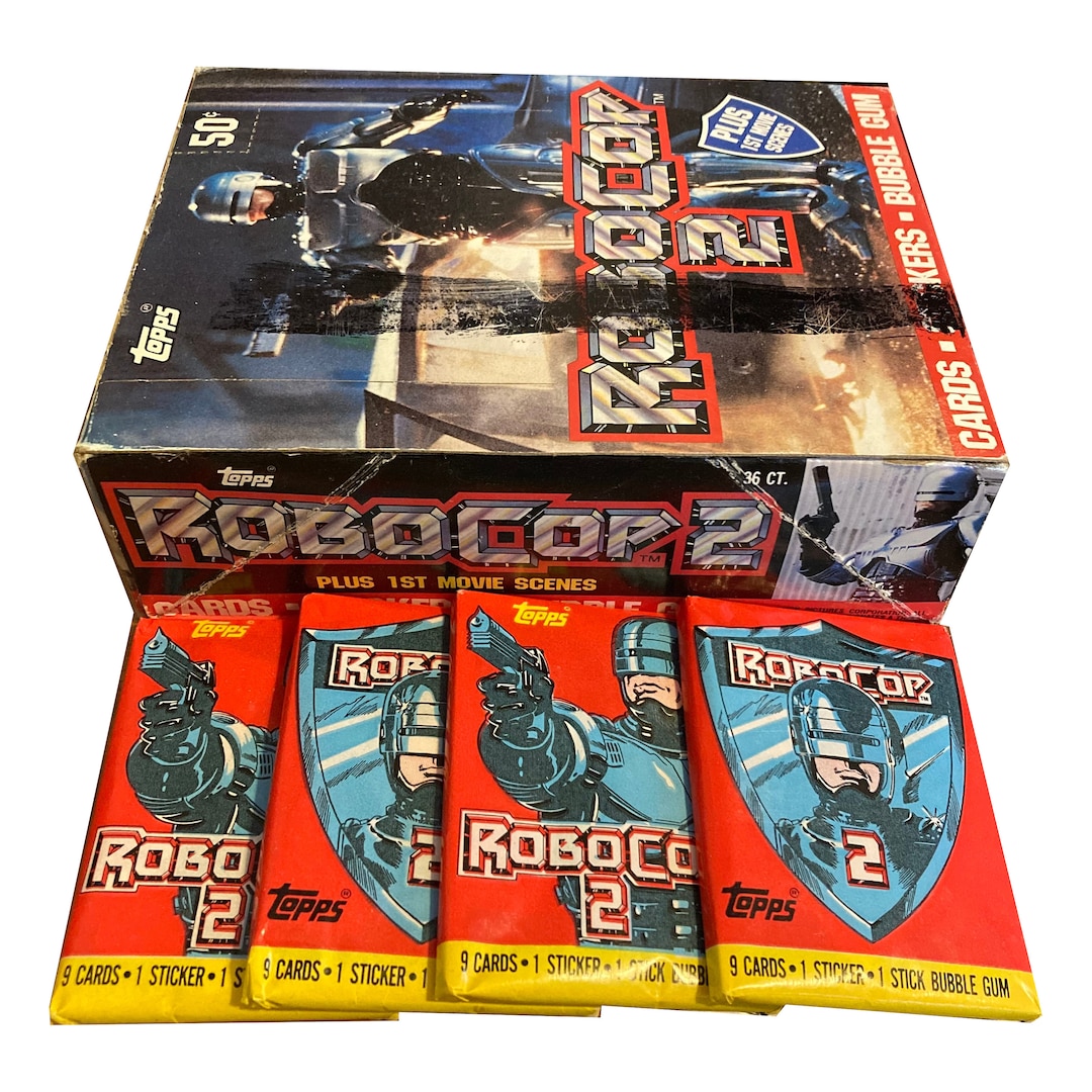 4 Packs of Robocop 2 Vintage Trading Cards. Each Pack Contains 9 Cards ...