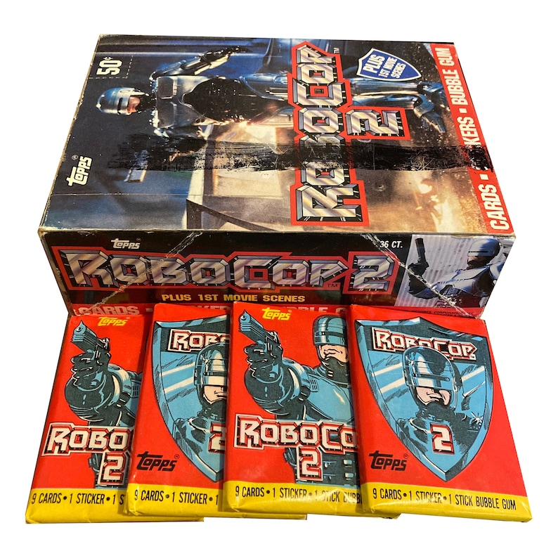 4 Packs of Robocop 2 Vintage Trading Cards. Each Pack Contains - Etsy