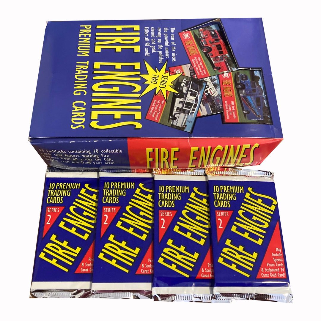4 Packs of Fire Engines Series 2 Vintage Trading Cards. 10 Cards per ...