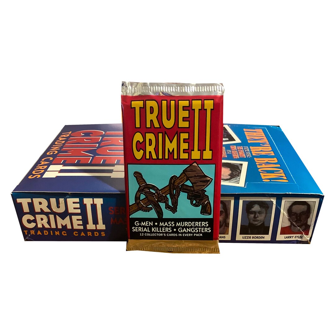 1 Pack of True Crime II Vintage Trading Cards. 12 Cards Covering G-men ...
