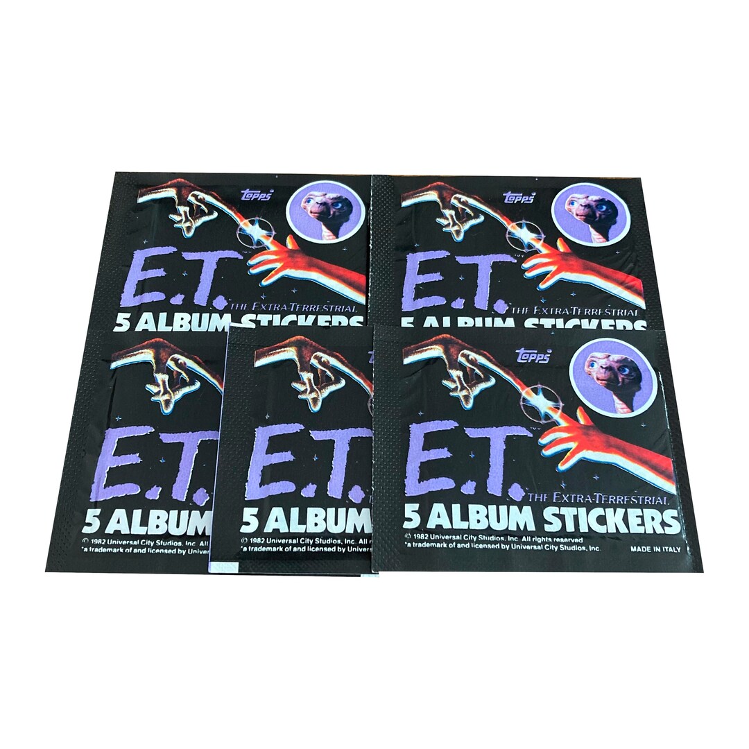 5 Packages of E.T. Vintage Album Stickers to Fill Your E.T. Sticker ...