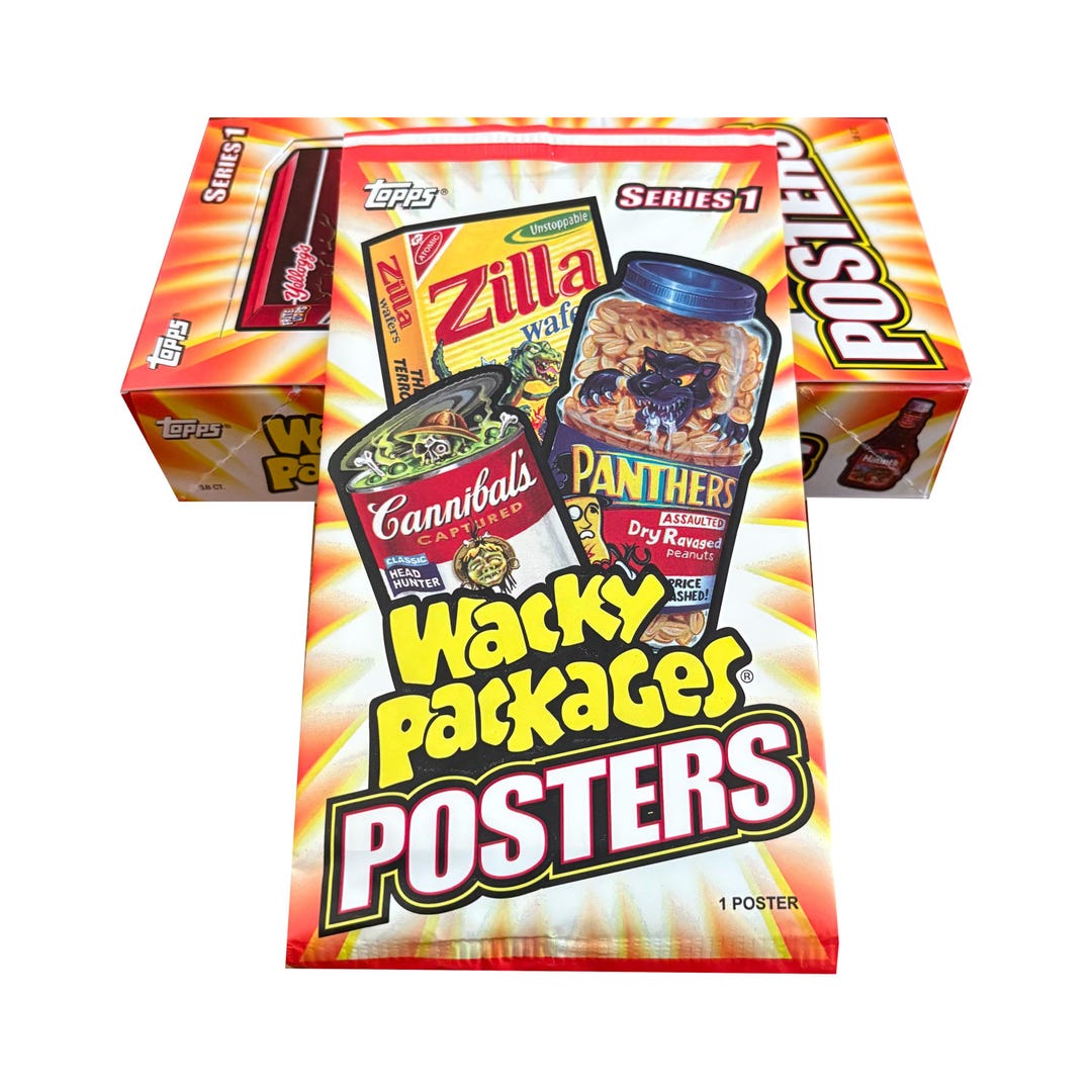Wacky Packages Posters 50th Anniversary Edition. 1 Giant Size Poster ...