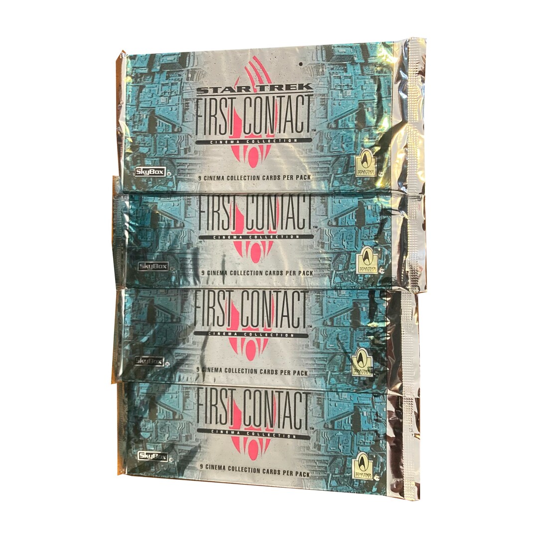 4 Packs of Star First Contact Cinema Collection Vintage Trading Cards ...