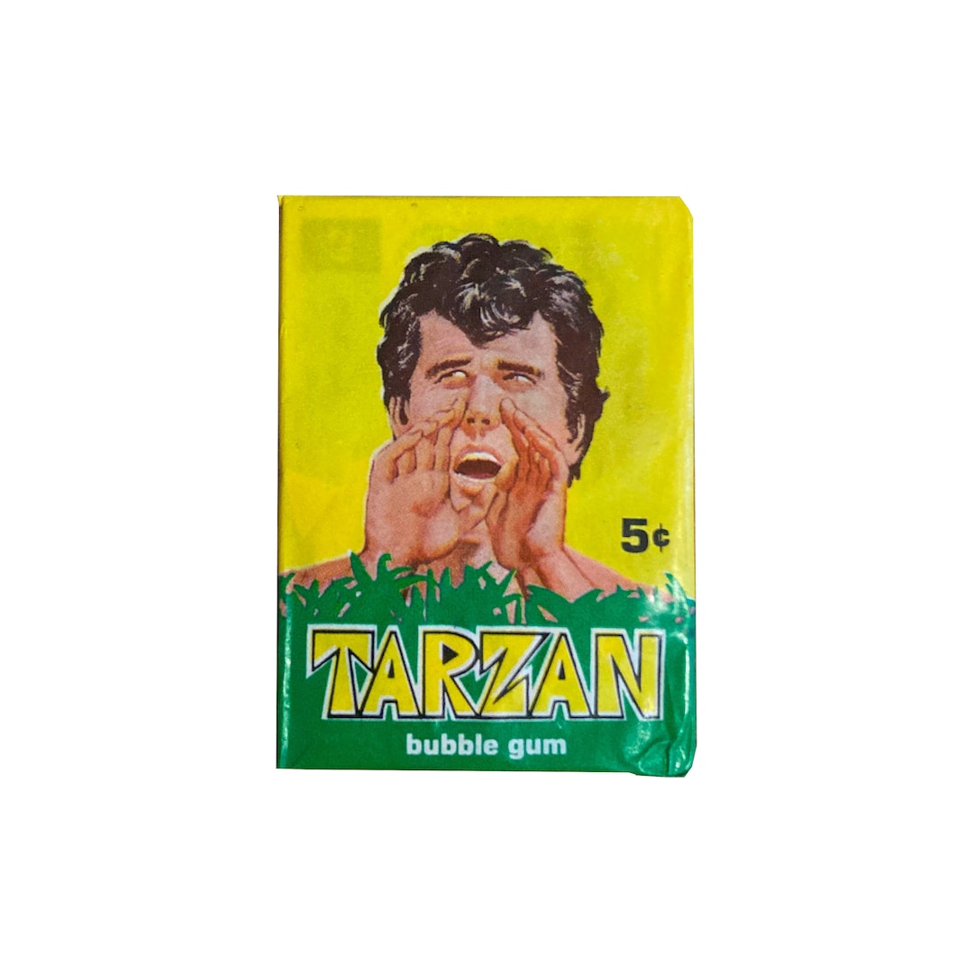 Tarzan Vintage Unopened Wax Pack. Philadelphia Chewing Gum 1966 ...