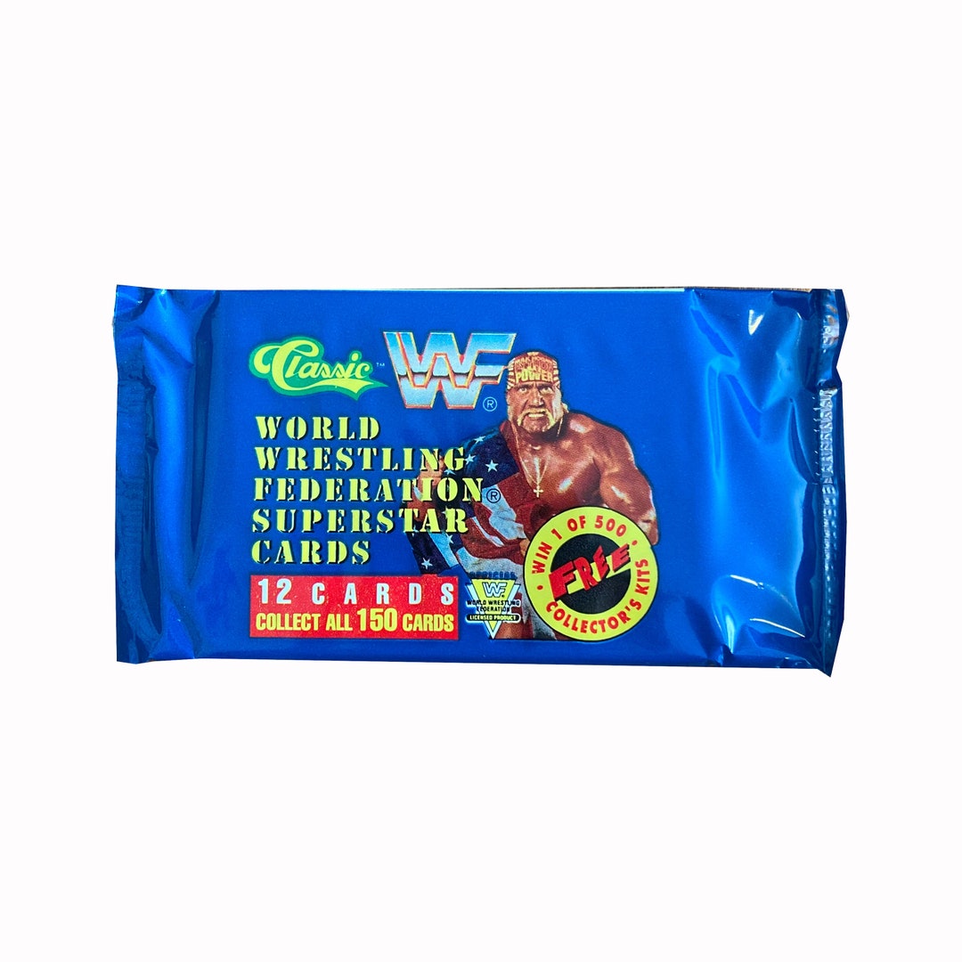 1 Pack of WWF Superstar Cards Vintage Wrestling Cards. 12 Cards per ...