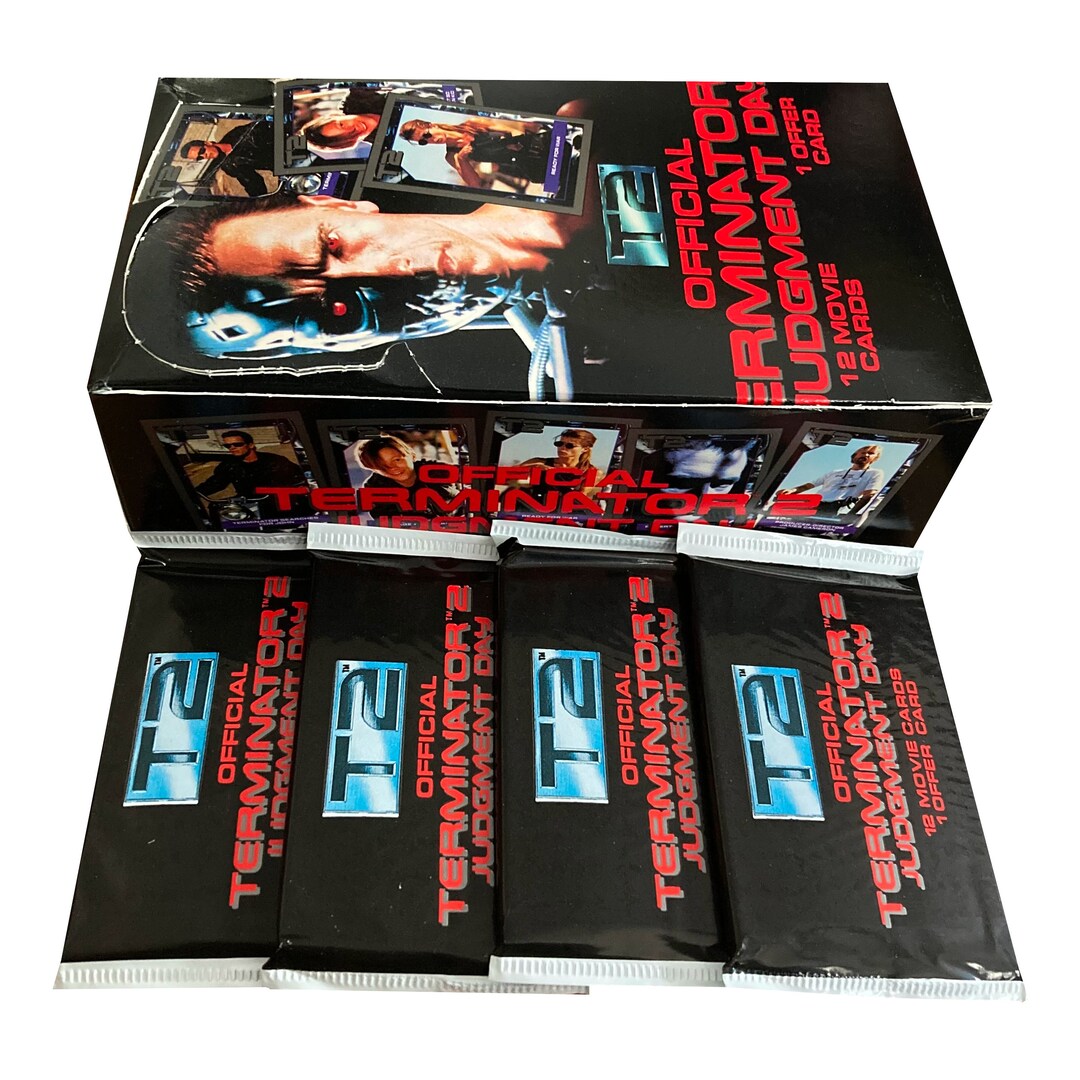 4 Packs of Terminator 2 Vintage Movie Trading Cards. 12 Cards per Pack ...