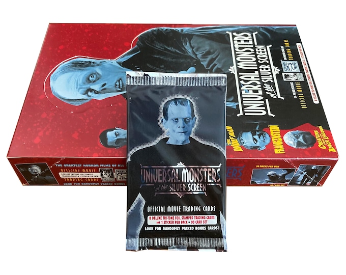 1 Pack of Universal Monsters of the Silver Screen Vintage Trading Cards ...