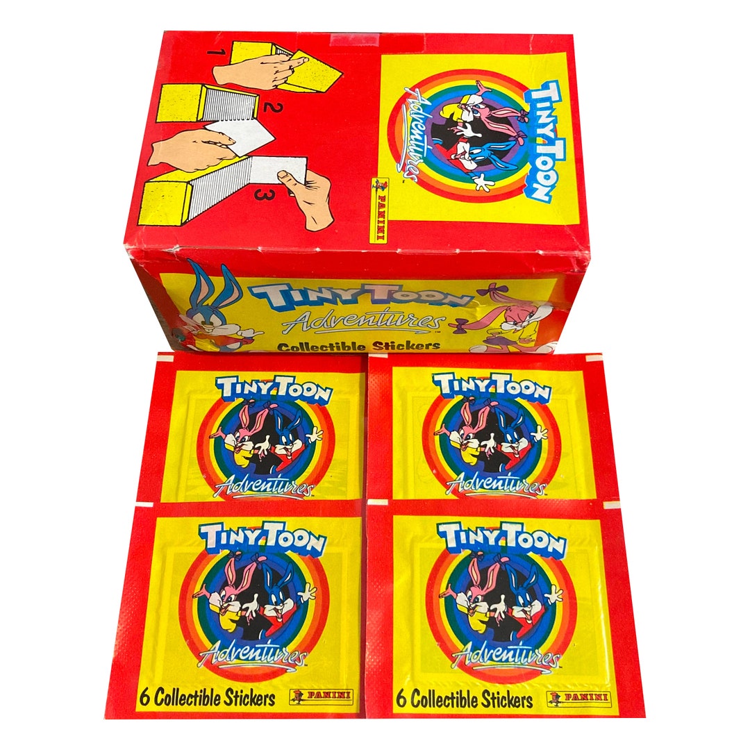 4 Packs of Tiny Toon Adventures Vintage Collectable Album Stickers. 6 ...
