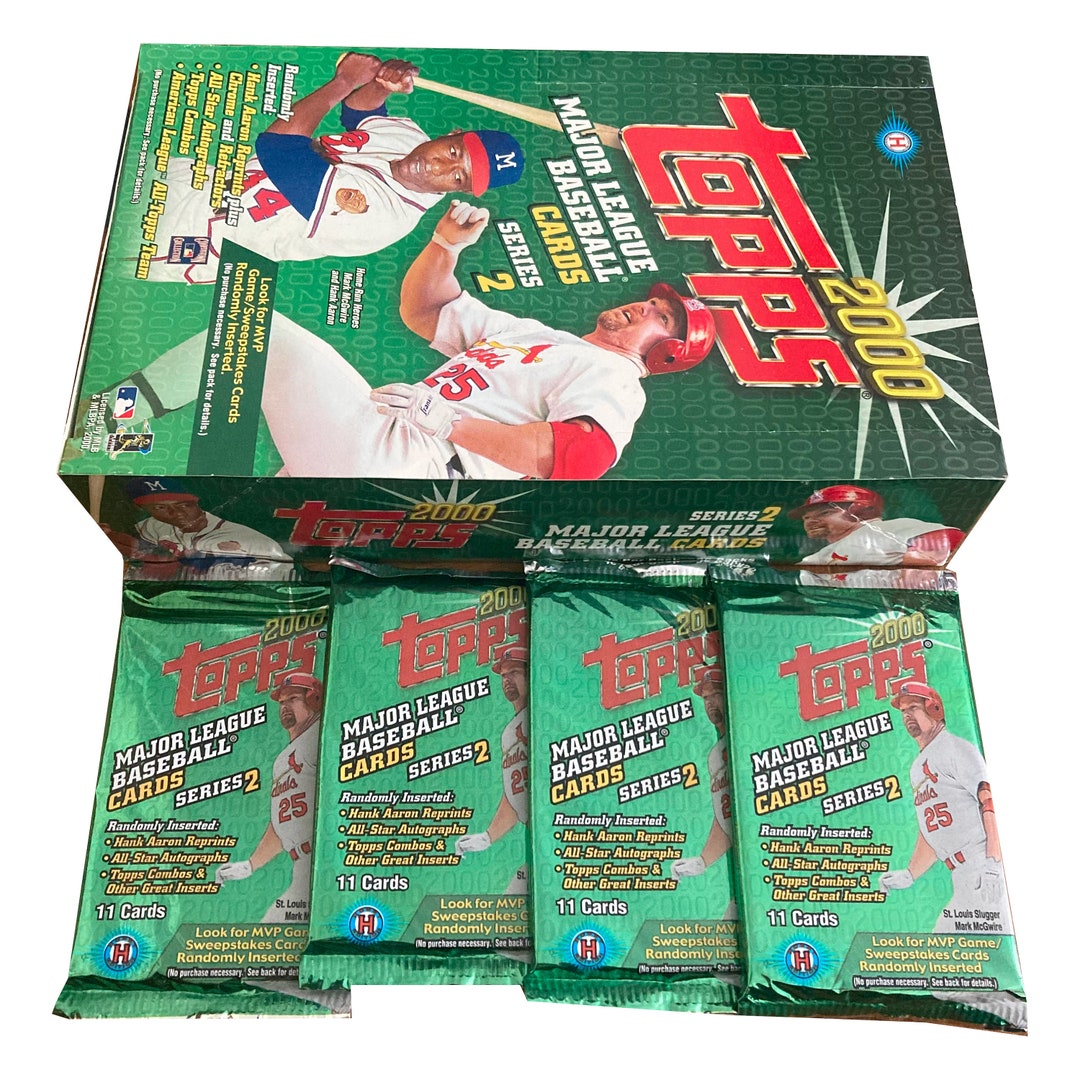4 Packs of 2000 Topps Series 2 Vintage Baseball Cards. 11 Cards per ...