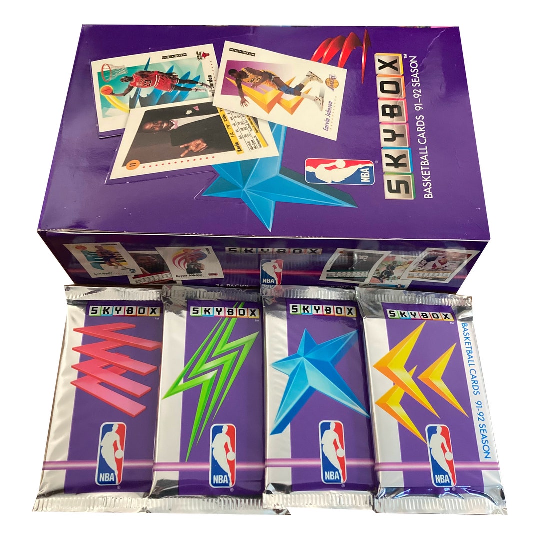 4 Packs of 1991-1992 Skybox Vintage Series 1 NBA Basketball Cards. 15 ...