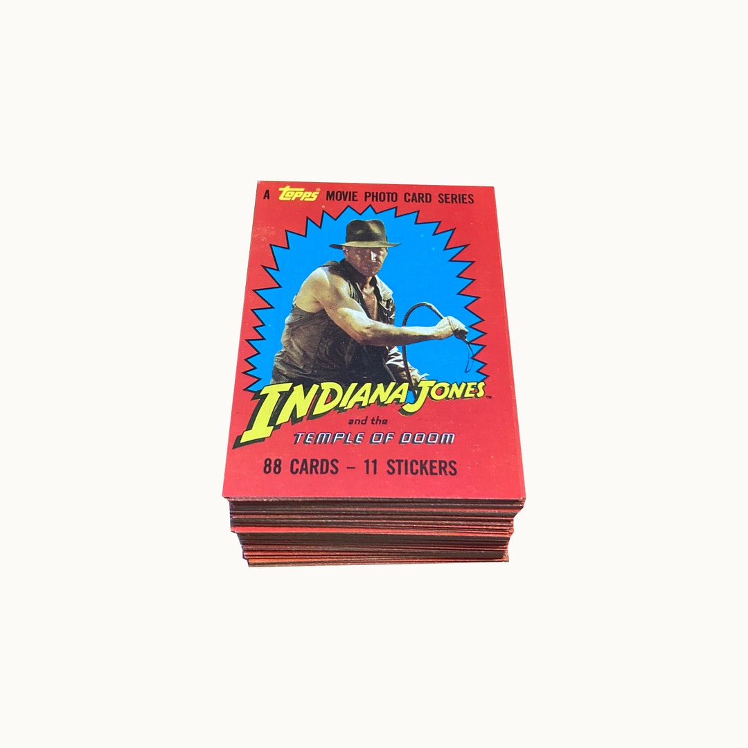 Indiana Jones and the Temple of Doom Complete Set of 88 Vintage Trading ...