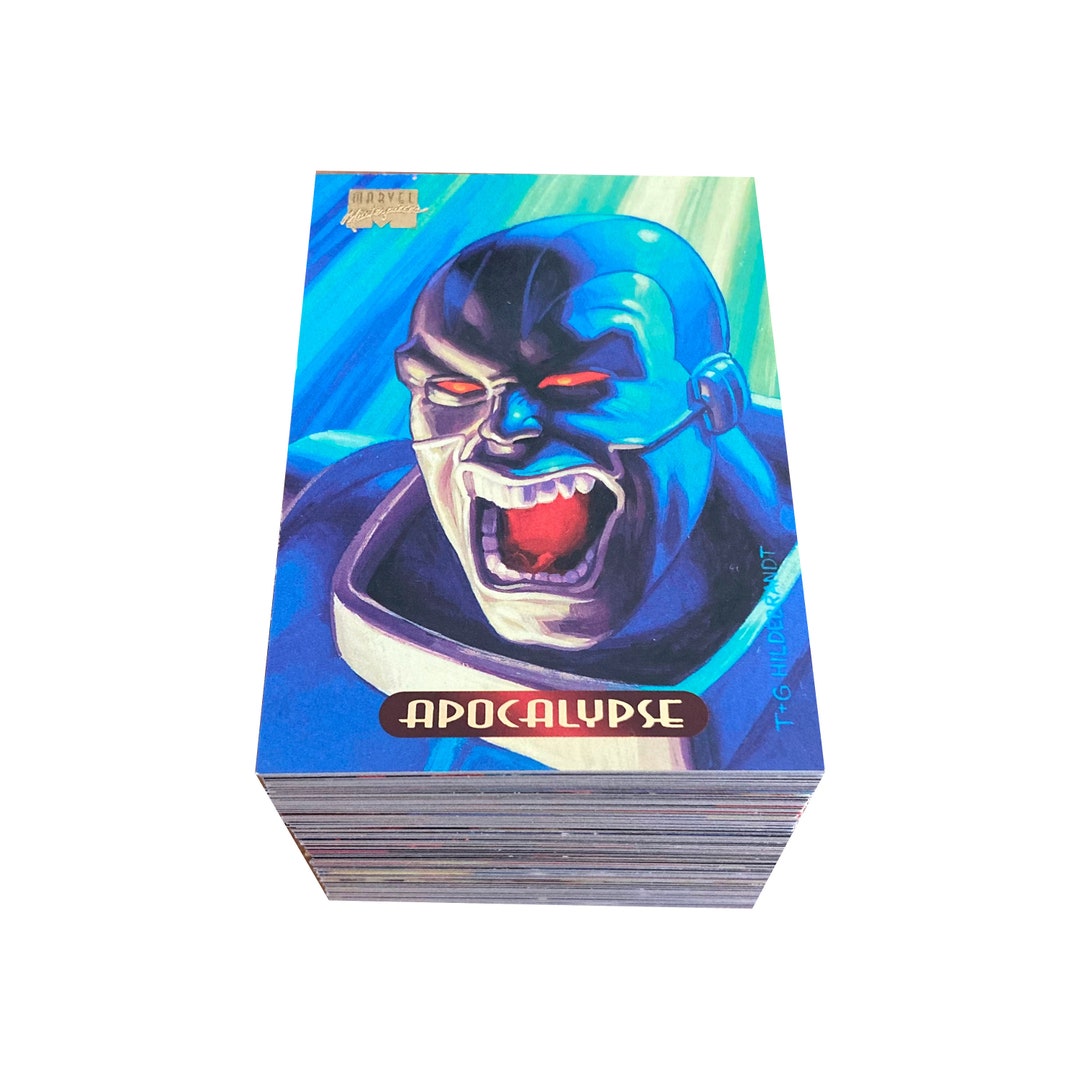 Marvel Masterpieces 1994 Complete Base Set of 140 Vintage Trading Cards ...