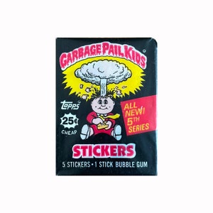 Garbage Pail Kids Original Series 5 Vintage Wax Pack. Contains 5 ...