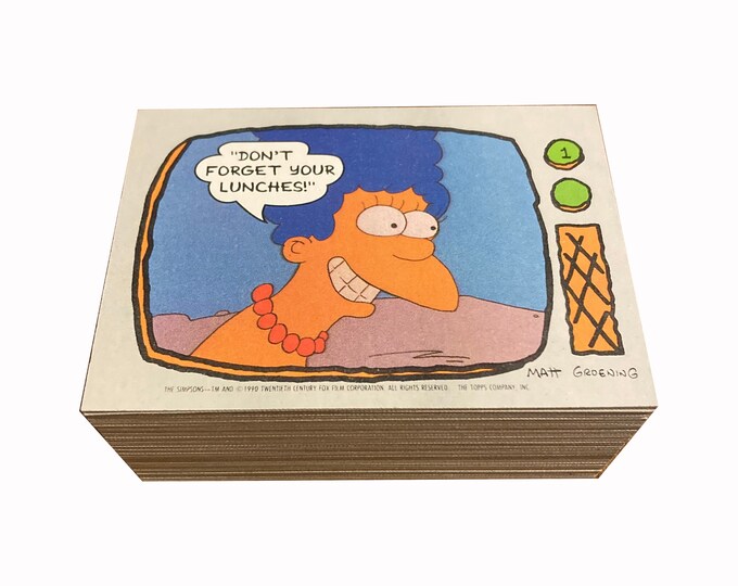 The Simpsons Complete Set of 88 Cards (no Stickers) in Excellent ...