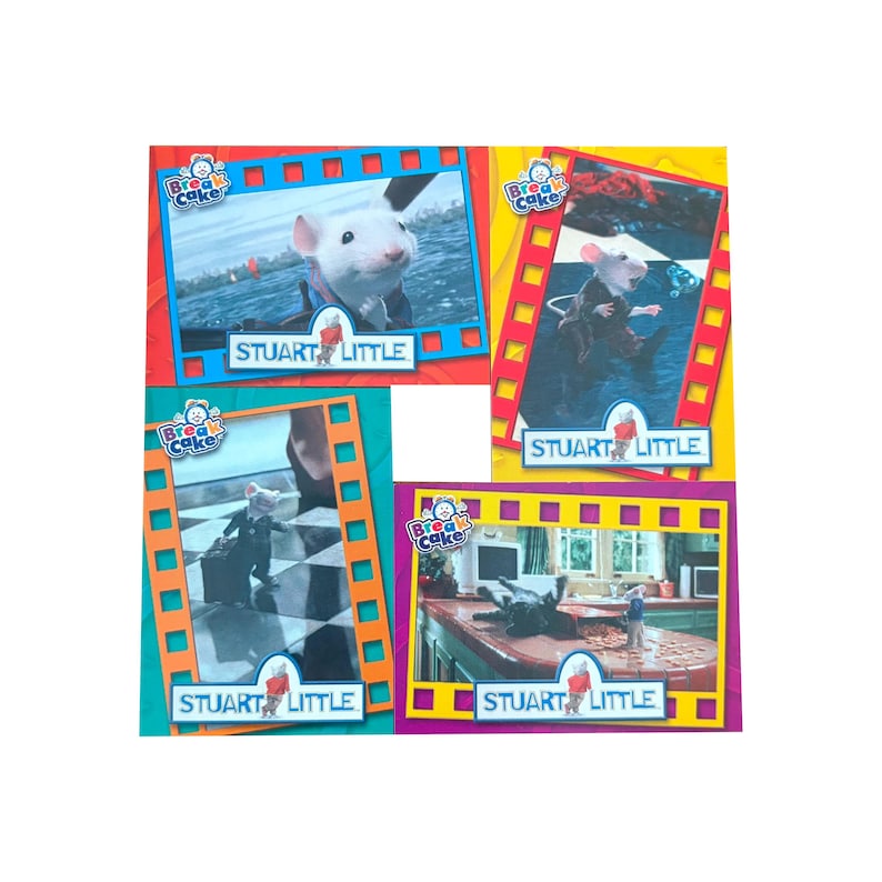 Stuart Little Rare 4-card Break Cake Game Card Set. Released in ...