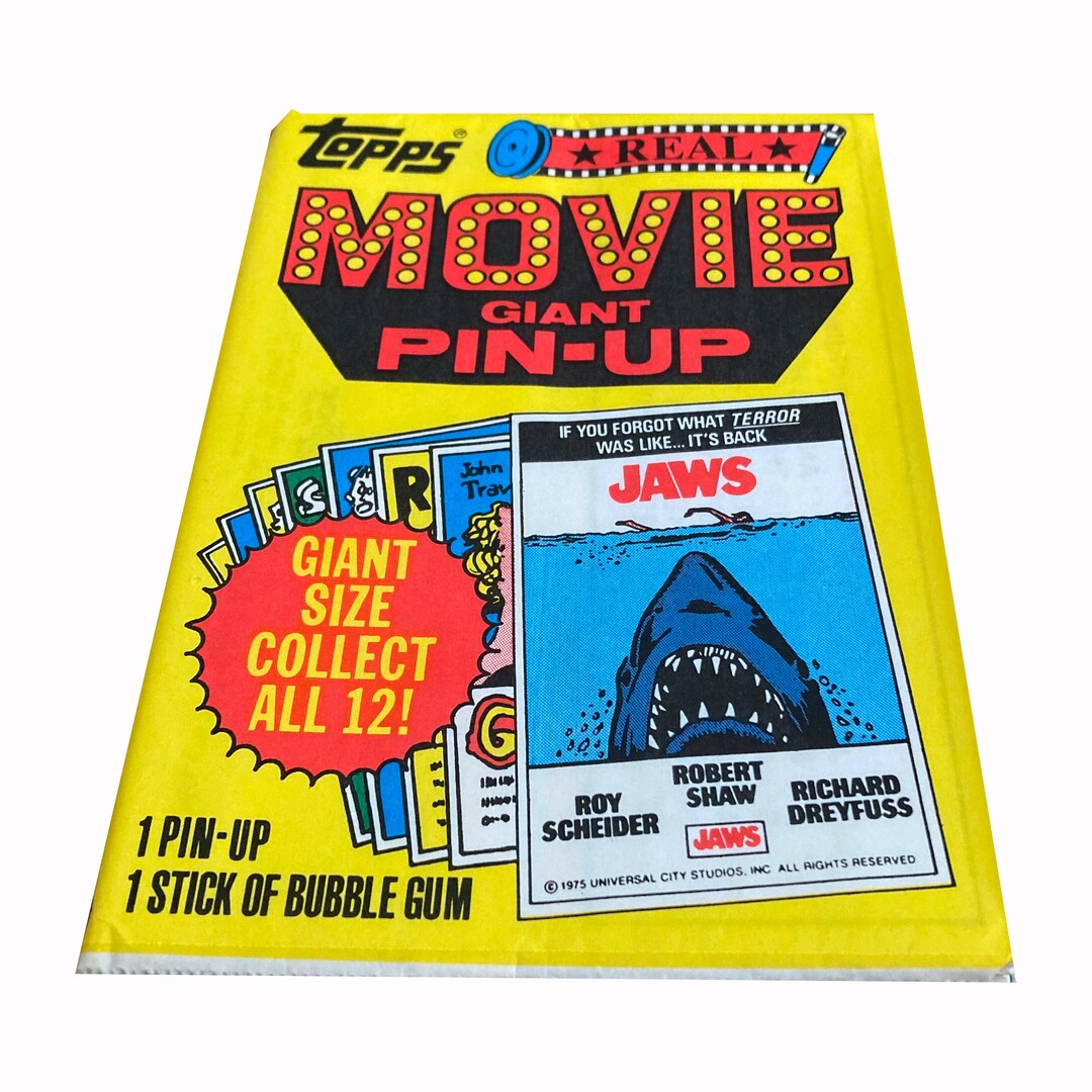 Complete Set of All 12 Topps Real Movie Giant Pin-up Posters in Very ...