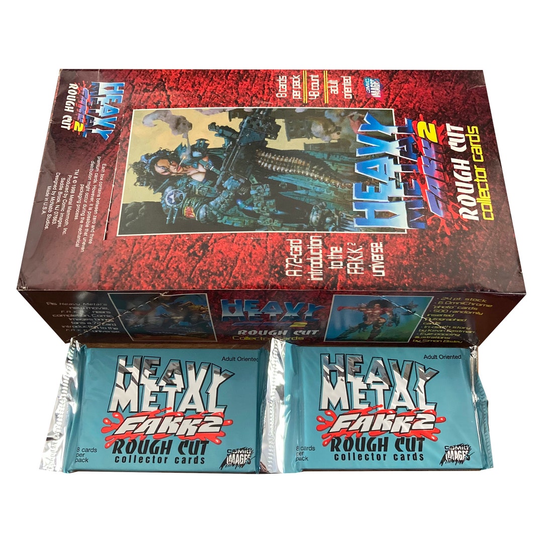 2 Packs of Heavy Metal FAKK2 Rough Cut Vintage Trading Cards. an ...