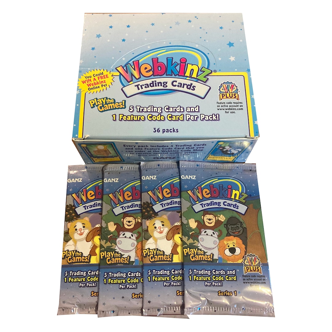 4 Packs of Webkinz Series 1 Vintage Trading Cards. 5 Cards per Pack ...