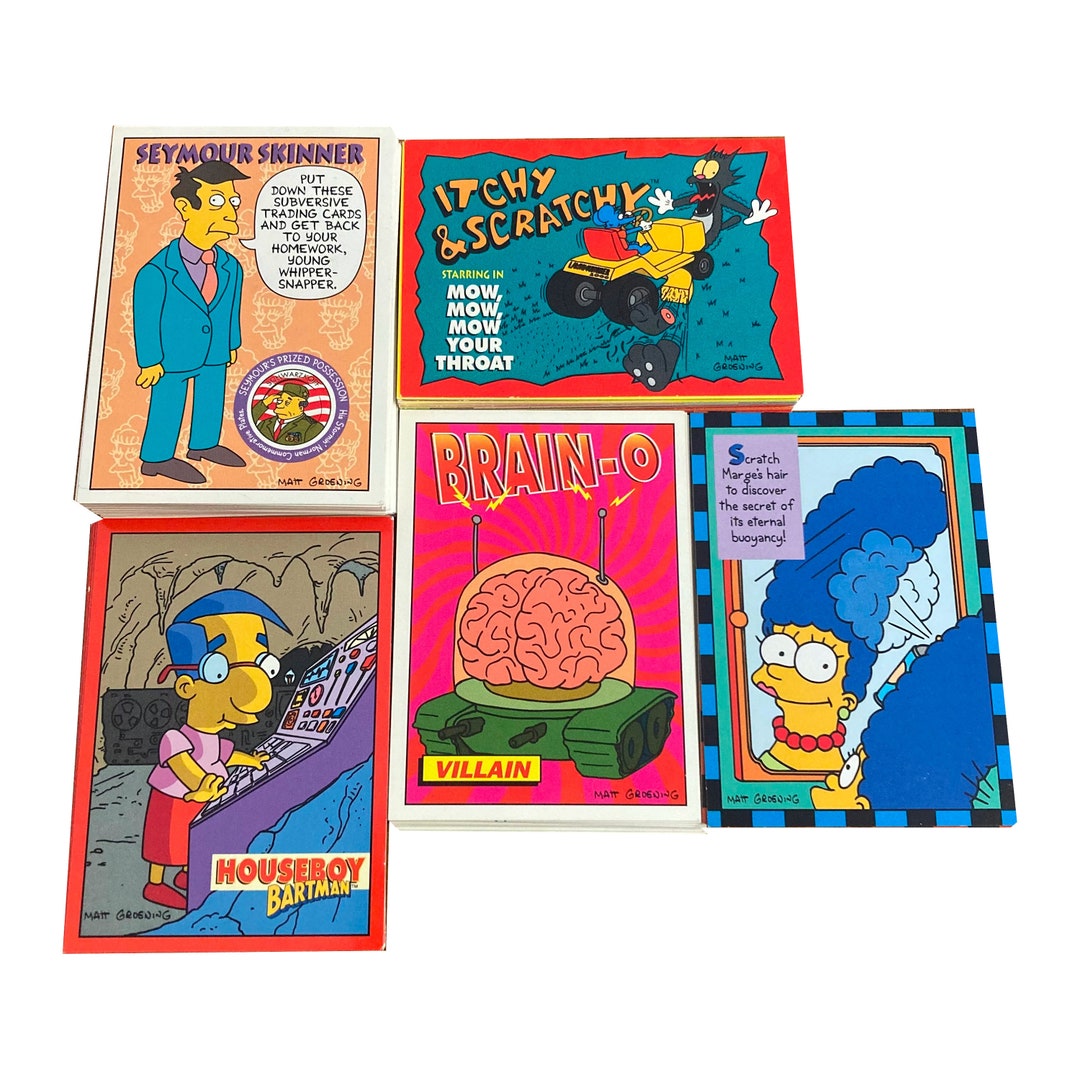 The Simpsons Series 2 Complete Base Set of 40 Vintage Trading Cards 4 ...