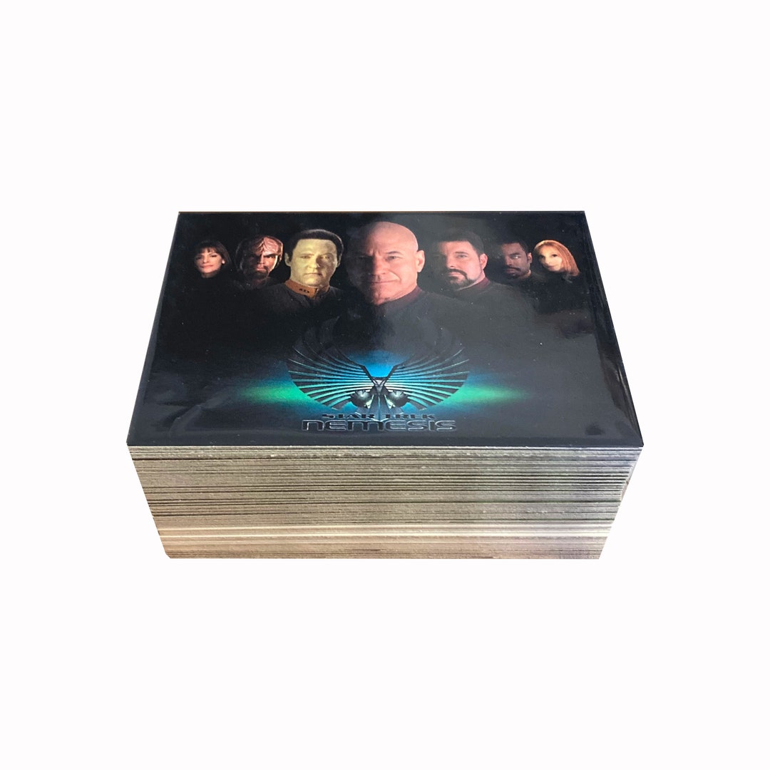 Star Trek Nemesis Complete Set of 72 Vintage Trading Cards in Excellent ...