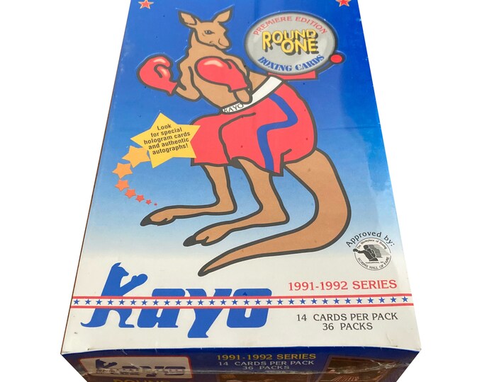 Factory Sealed Box of Kayo Round One Boxing Collector Cards. 1991-1992 ...