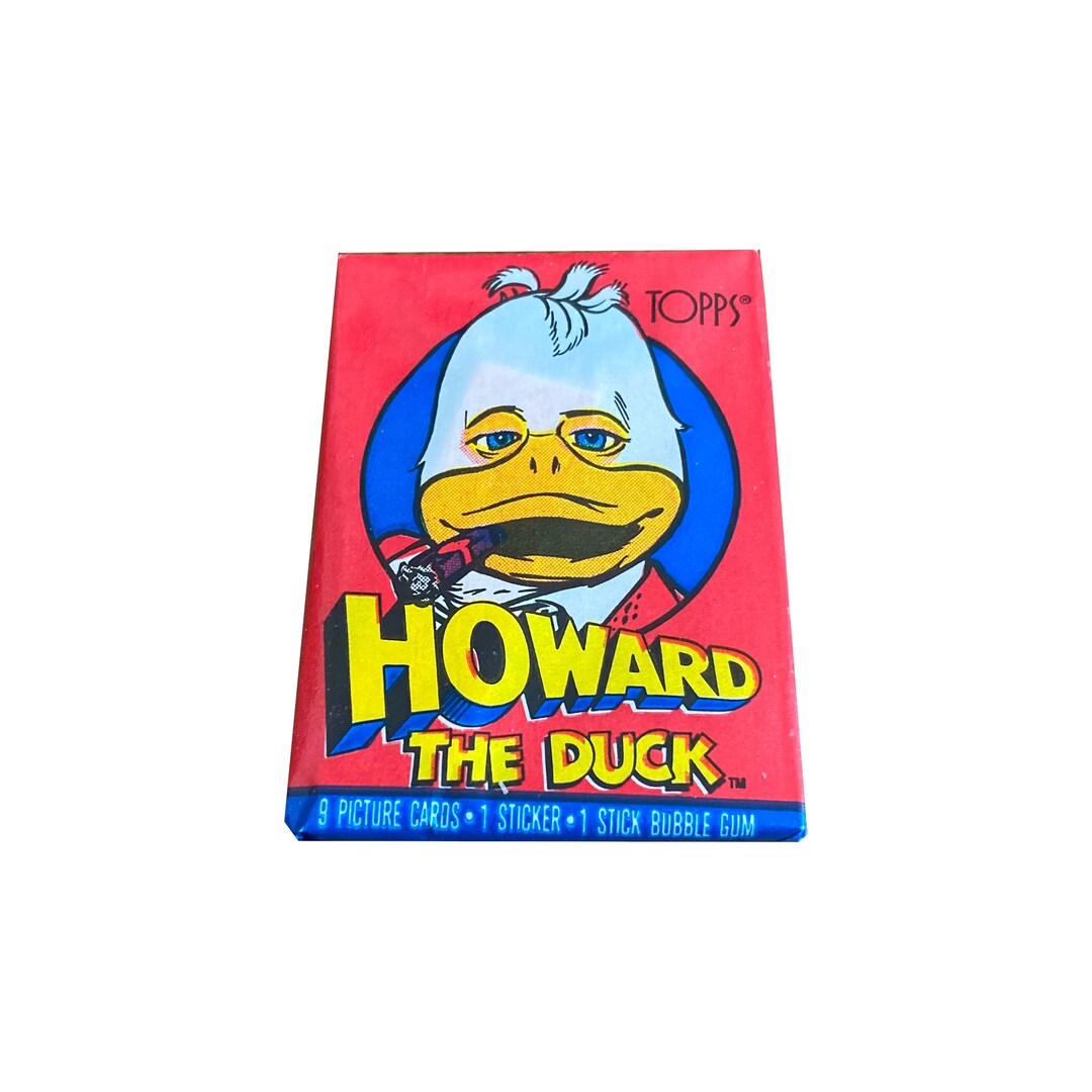 1 Pack of Howard the Duck Vintage Trading Cards. 9 Cards + 1 Sticker ...