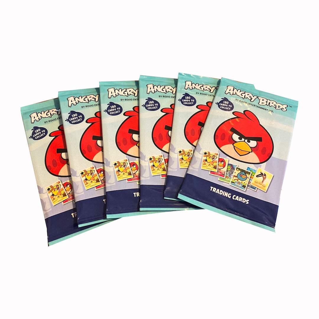 6 Packs of Angry Birds Trading Cards. 7 Cards per Pack. Collect All 180 ...