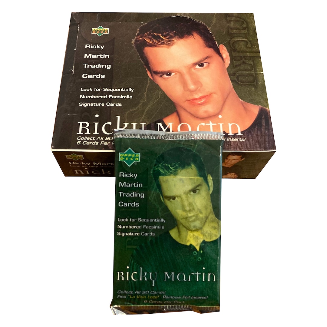 1 Pack of Ricky Martin Vintage Trading Cards. 6 Cards per Pack. La Vida ...