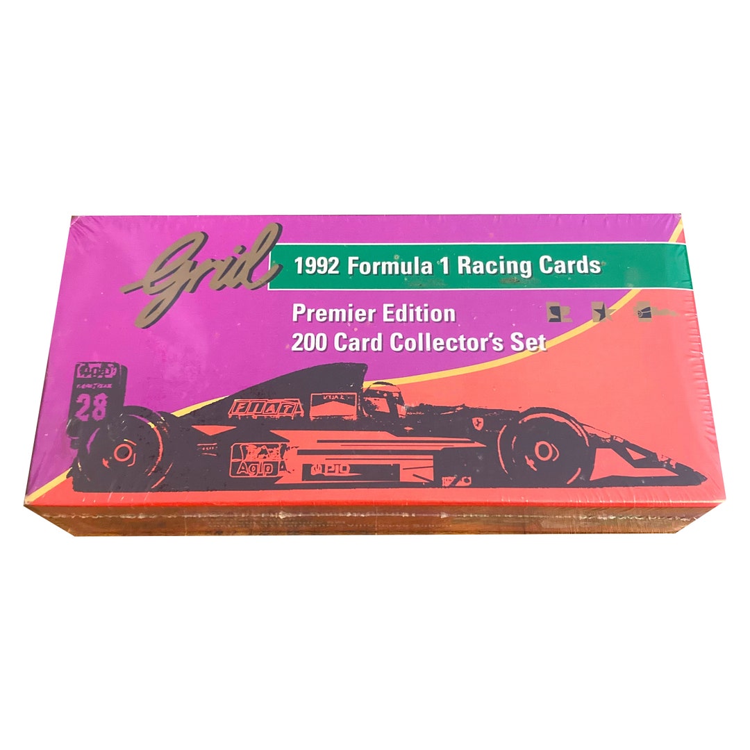 1992 Grid Formula 1 Racing Cards Factory Sealed Set of 200 Cards ...
