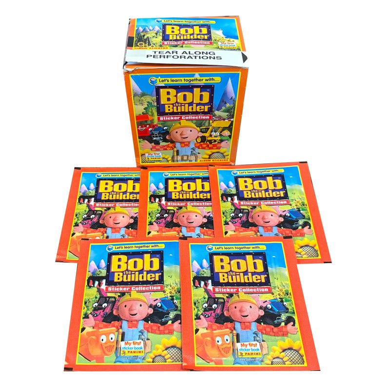 5 Packs of Bob the Builder Vintage Collectable Album Stickers. 5 ...