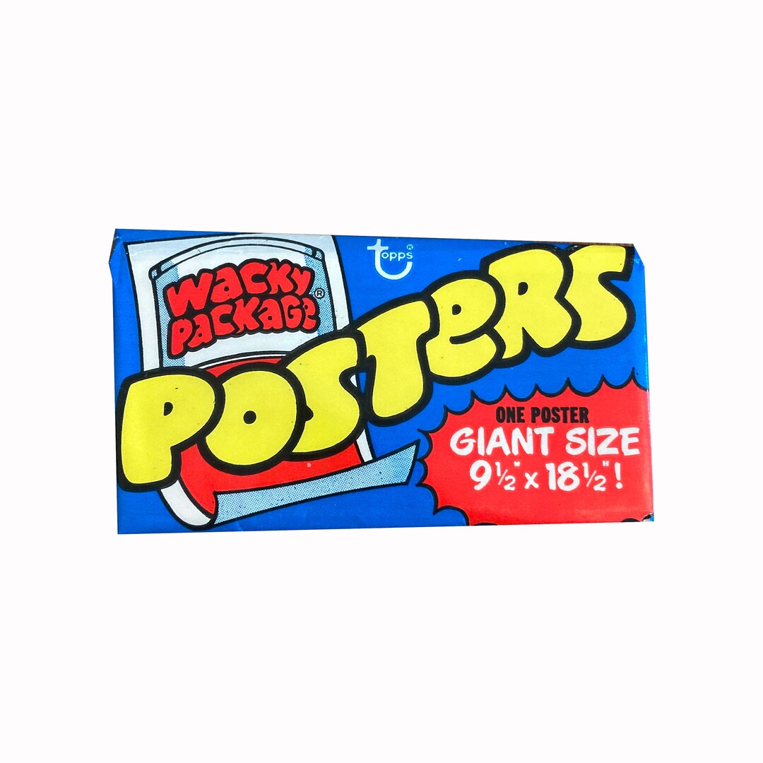 Wacky Packages Posters. 1 Vintage Wax Pack Containing 1 Giant Size ...