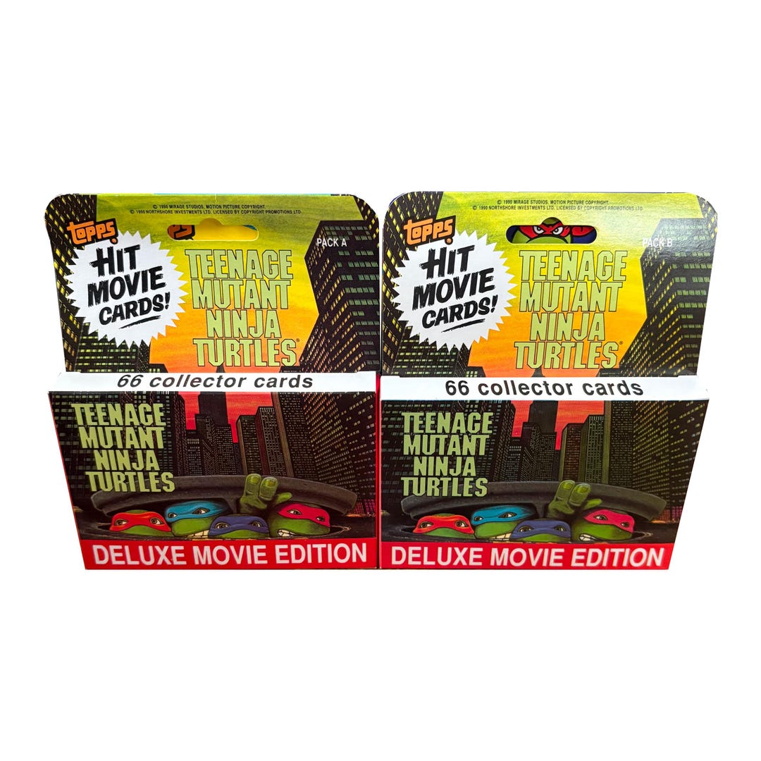 Teenage Mutant Ninja Turtles Movie Complete Boxed Set of 132 Vintage ...