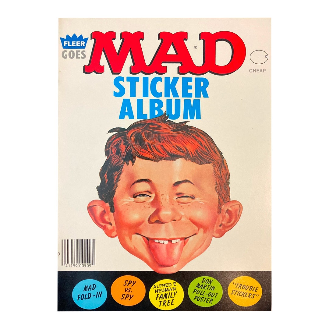 MAD Unused Vintage Sticker Album. No Stickers Included, Only Blank ...