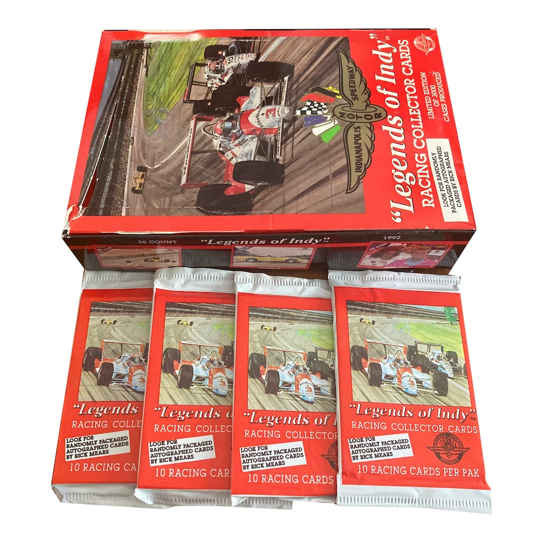 4 Packs of Legends of Indy Vintage Racing Cards. 10 Cards per Pack ...