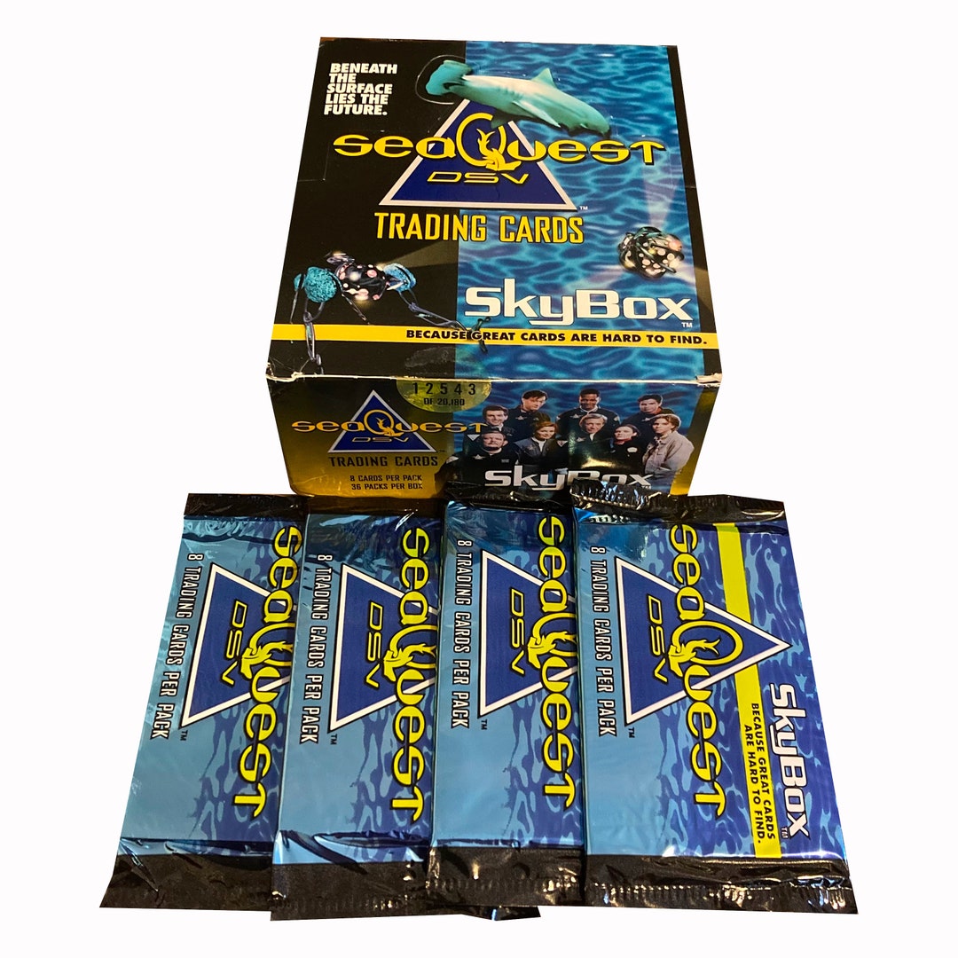 4 Packs of Seaquest DSV Vintage Trading Cards. 8 Cards per Pack ...