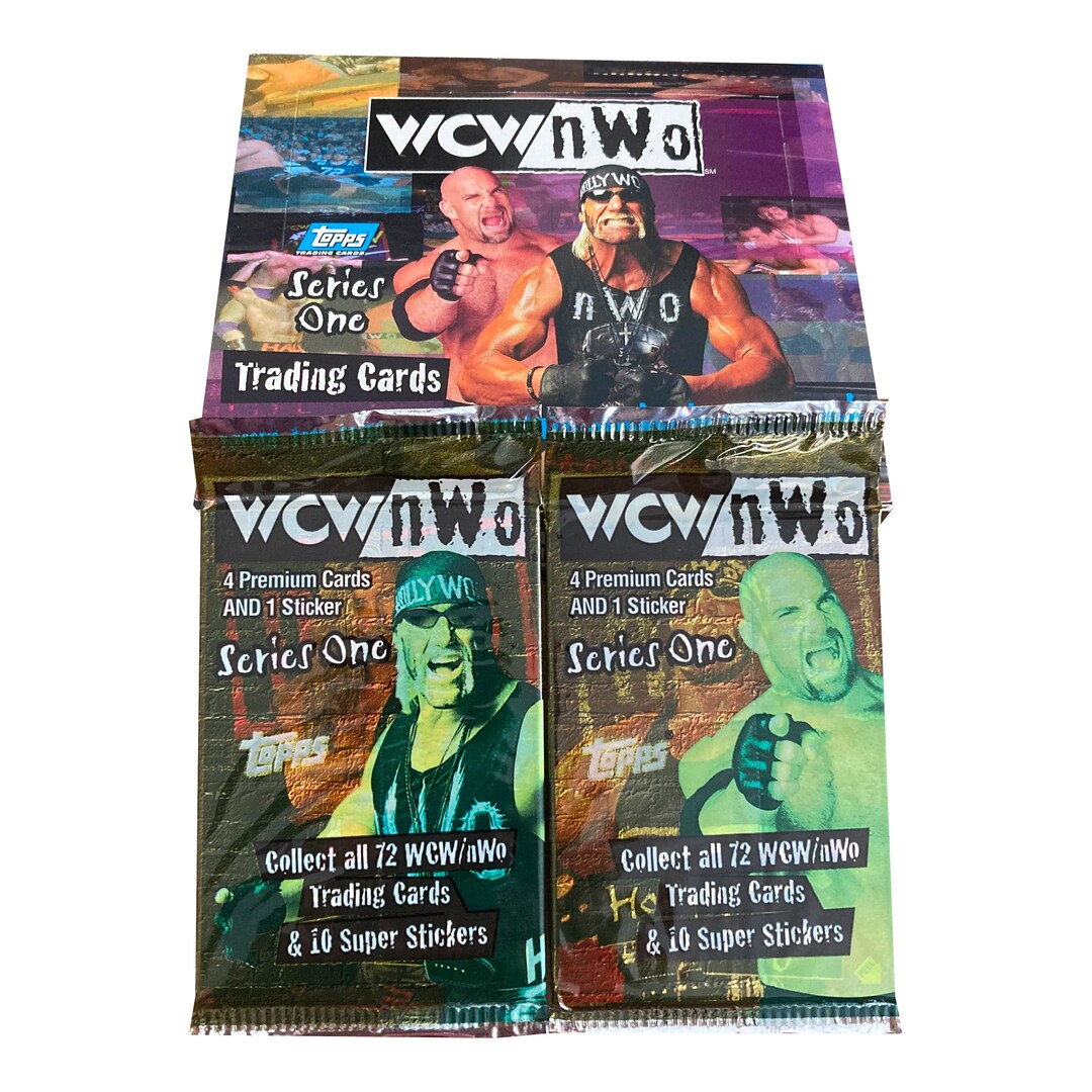 1 Pack of WCW/NWO Series 1 Official Trading Cards. 4 Premium Cards + 1 ...