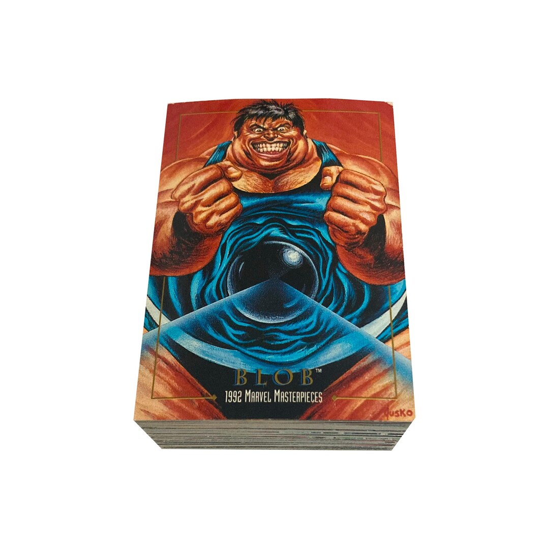 Marvel Masterpieces 1992 Complete Base Set of 100 Vintage Trading Cards ...