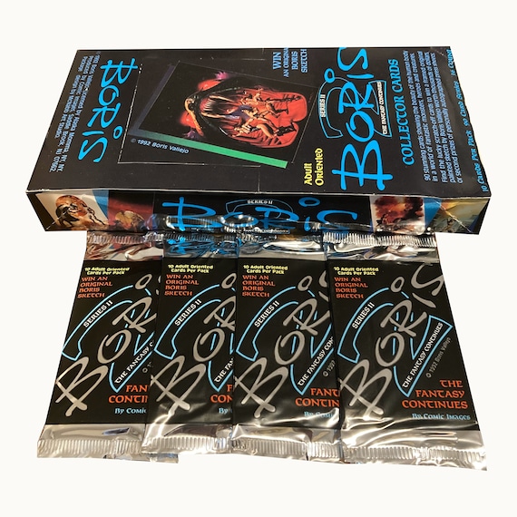 4 Packs of Boris Series 2 Vintage Fantasy Art Trading Cards. | Etsy