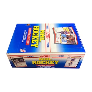 Full Box of 1990 Score NHL Hockey Cards. Premiere Edition. 36 Packs, 15 ...