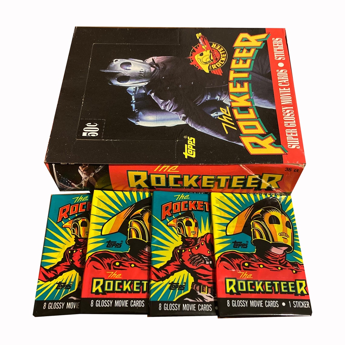 4 Packs of the Rocketeer Vintage Trading Cards. Topps 1991. 8 - Etsy