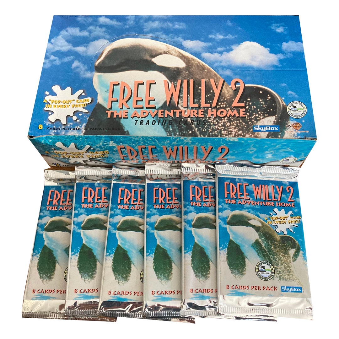 6 Packs of Free Willy 2: the Adventure Home Vintage Trading Cards. 8 ...