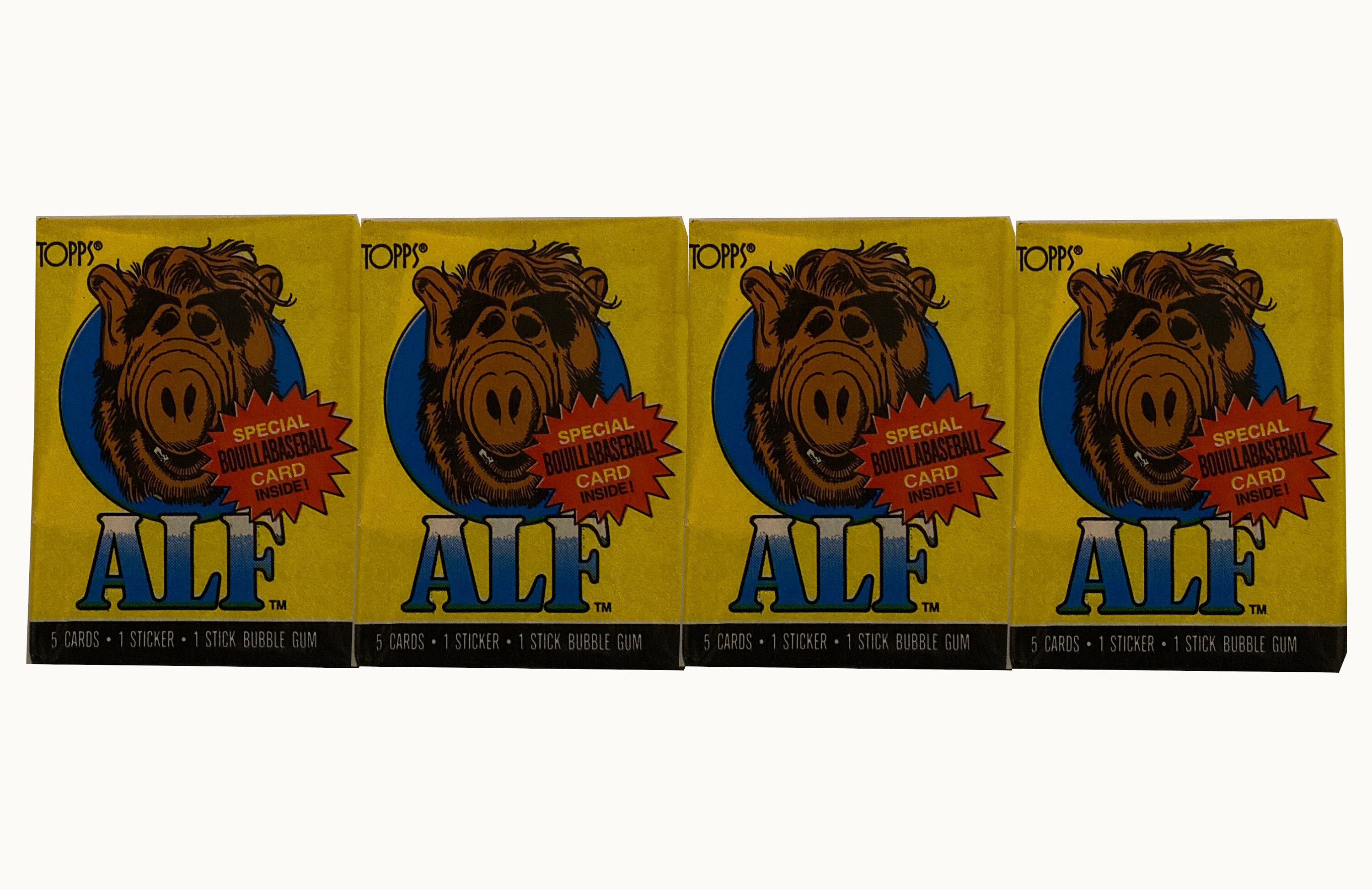Collectibles Series 1 Zoot 1987 No problem! 4 packs of ALF super ...