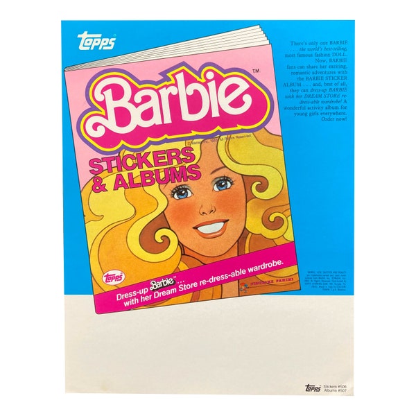 Barbie Album Sticker - Etsy