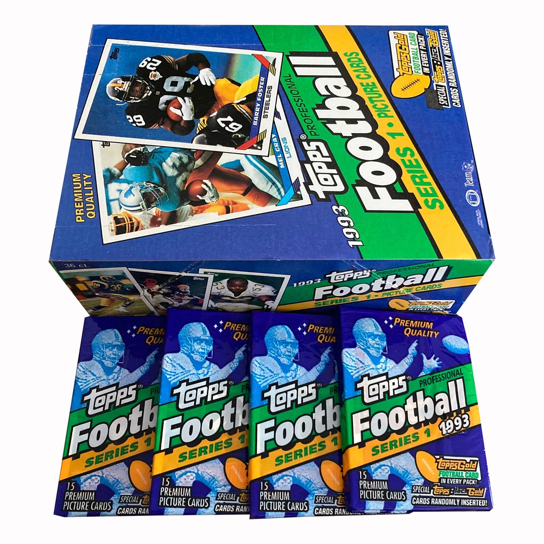 4 Packs Of 1993 Topps Series 1 Vintage Football Cards. 15 Cards Per 