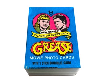 Grease Series 1 Complete Set of 66 Vintage Trading Cards 11 Stickers in ...