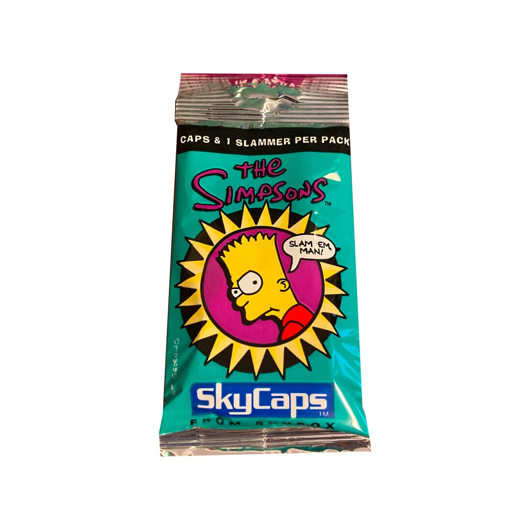 1 Pack of the Simpsons Vintage Pogs. 5 Milk Caps 1 Slammer per Pack ...