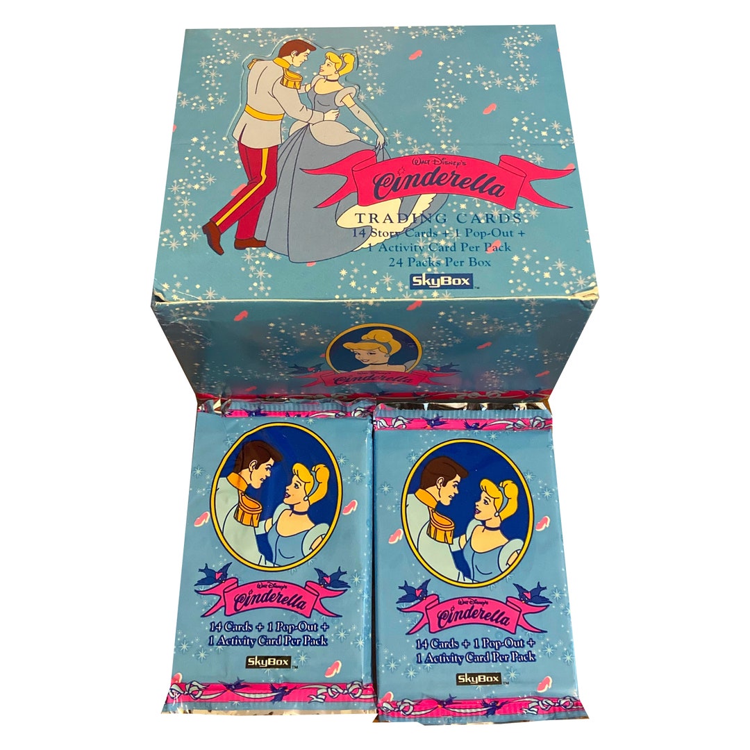 2 Jumbo Packs of Disney's Cinderella Vintage Trading Cards. 14 Cards ...