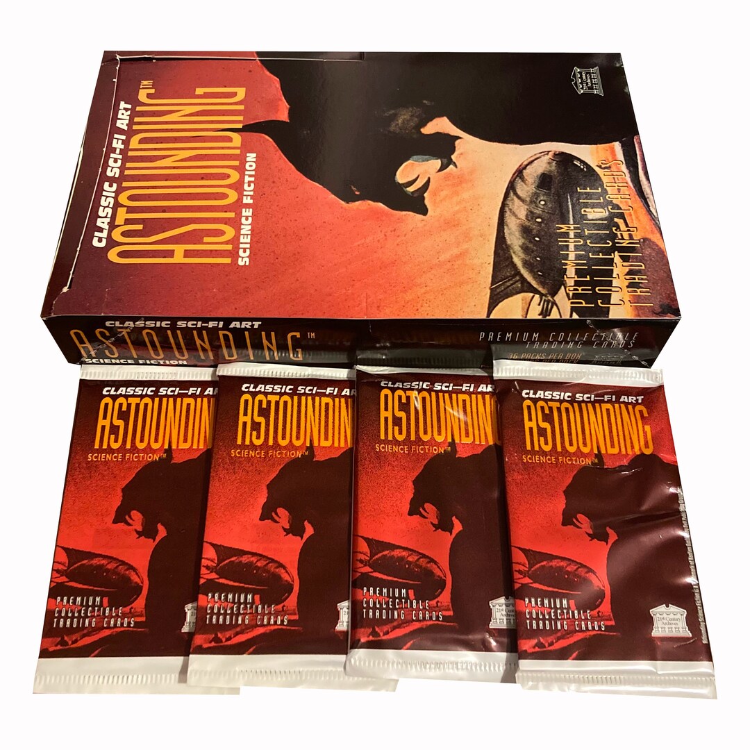 4 Packs of Astounding Science Fiction Vintage Trading Cards. 8 Cards ...